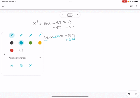 Solve the quadratic equation by completing the square x2 ...