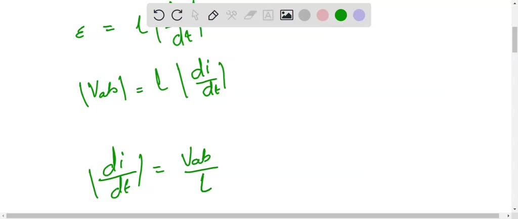 Solved 8 The Inductor Shown In The Figure Has Inductance 0 260 H And Carries A Current In The