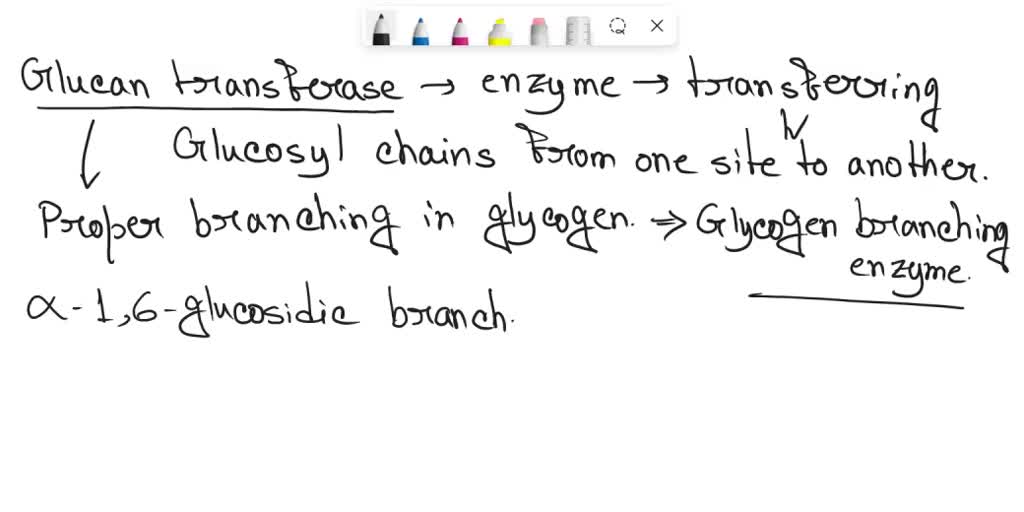 SOLVED: A person deficient in glucan transferase is which of the ...