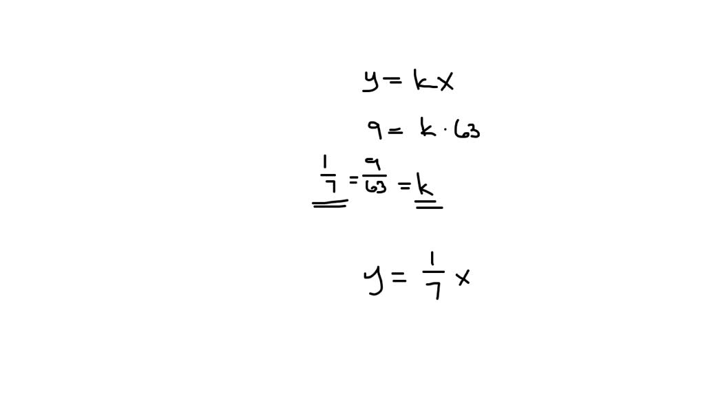 SOLVED: If y varies directly as x, find the constant of variation k and the direct variation ...