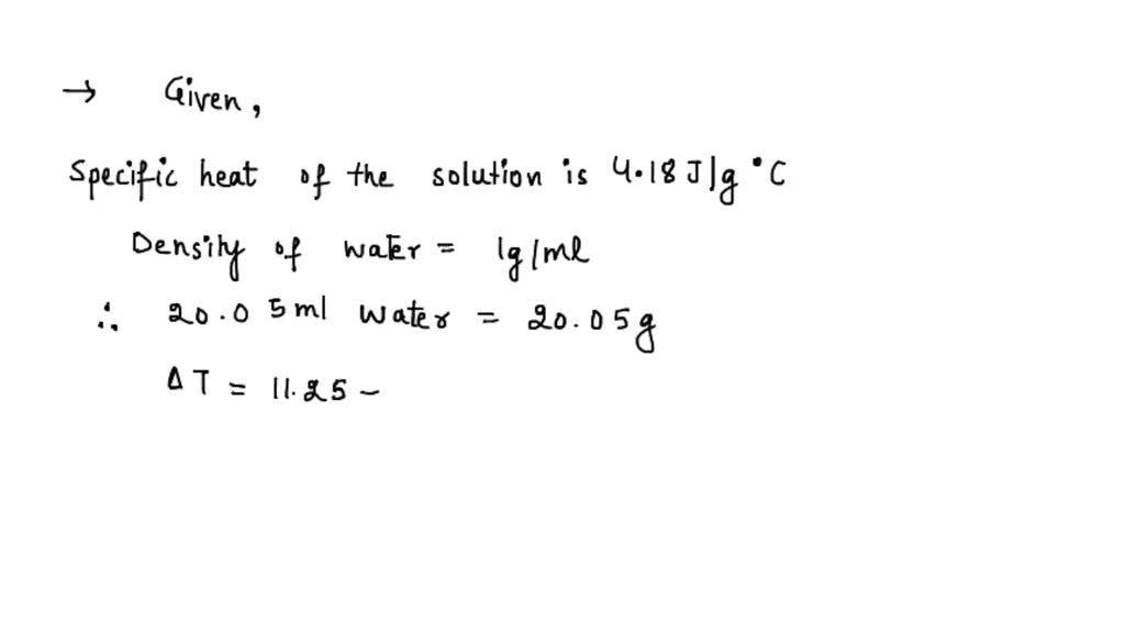 SOLVED: When 3.02 g NH4Cl solid was dissolved in 20.05 mL of water, the ...