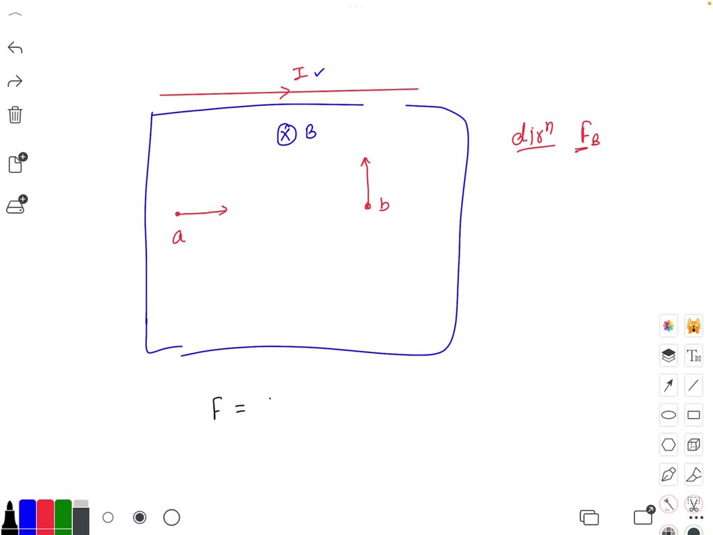 SOLVED: A long straight wire carries current as shown in the diagram ...