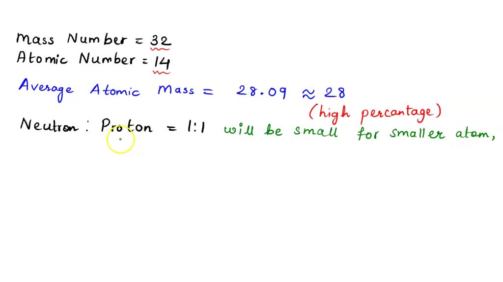 Solved An Element Has An Atomic Mass Number Of 16 And An