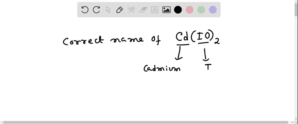 SOLVED: What is the correct name for the compound Cd(IO)2?