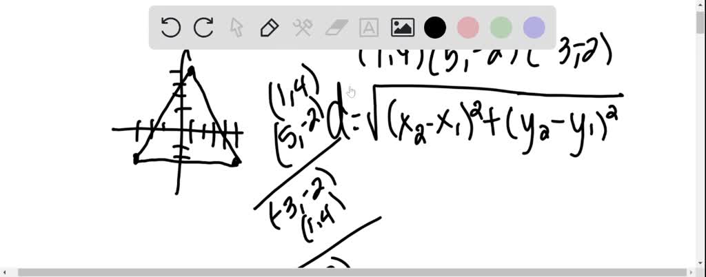 SOLVED:Create a rectangular coordinate system in a sketchpad worksheet. a. Construct examples of ...