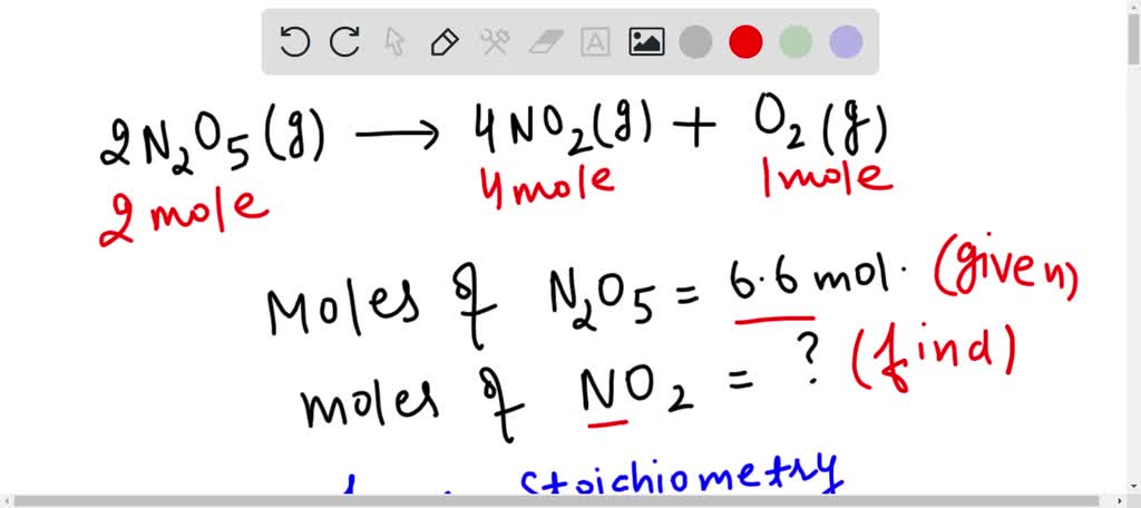 SOLVED: Calculate how many moles of NO2 form when each quantity of reactant completely reacts ...