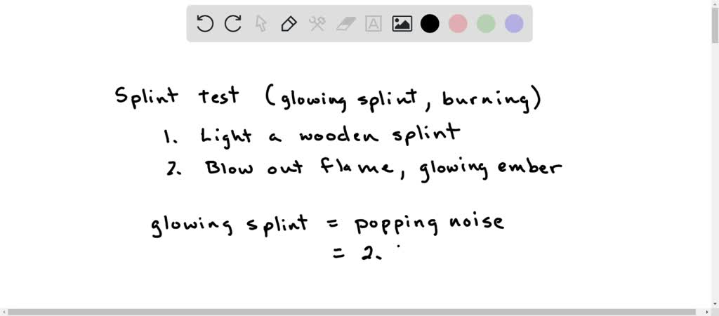 SOLVED: You will test gases produced in chemical reactions Match the ...