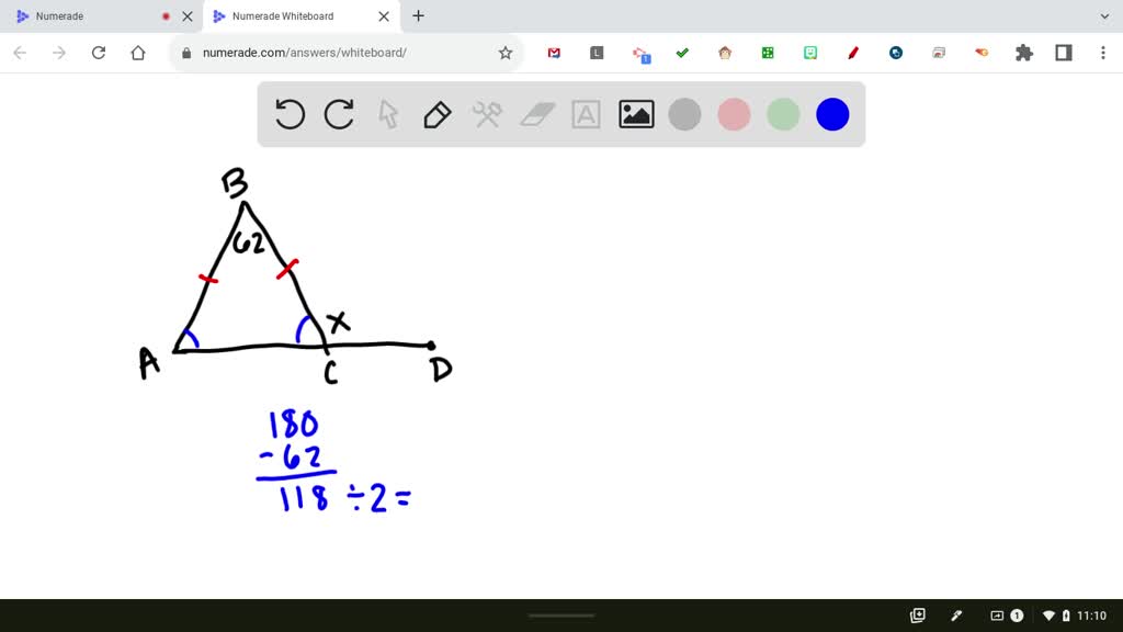 SOLVED: In the diagram below, triangle ABC triangle DEC. What is the ...