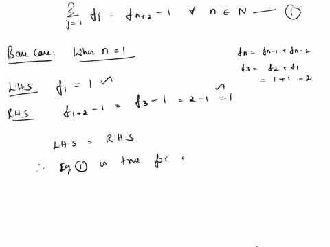 The Fibonacci sequence is defined by F0 = F1 = 1, and Fn