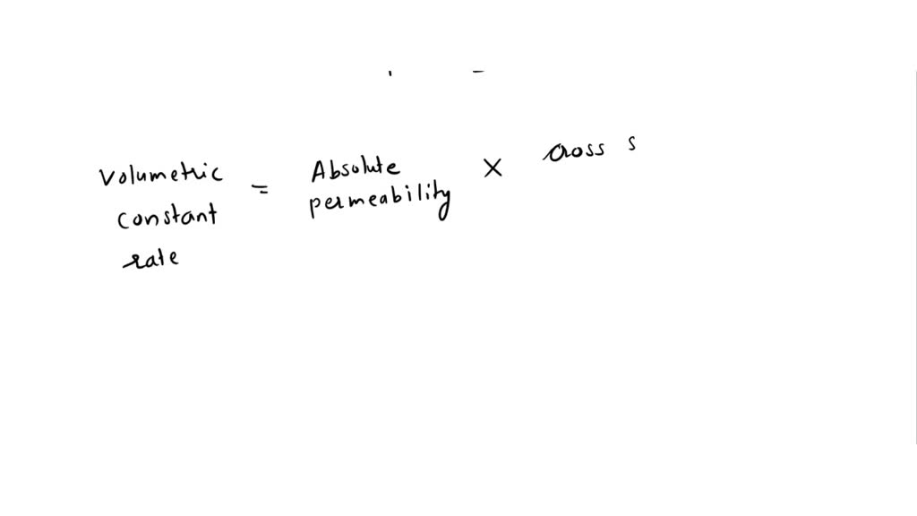 SOLVED: A brine is used to measure the absolute permeability of a core ...