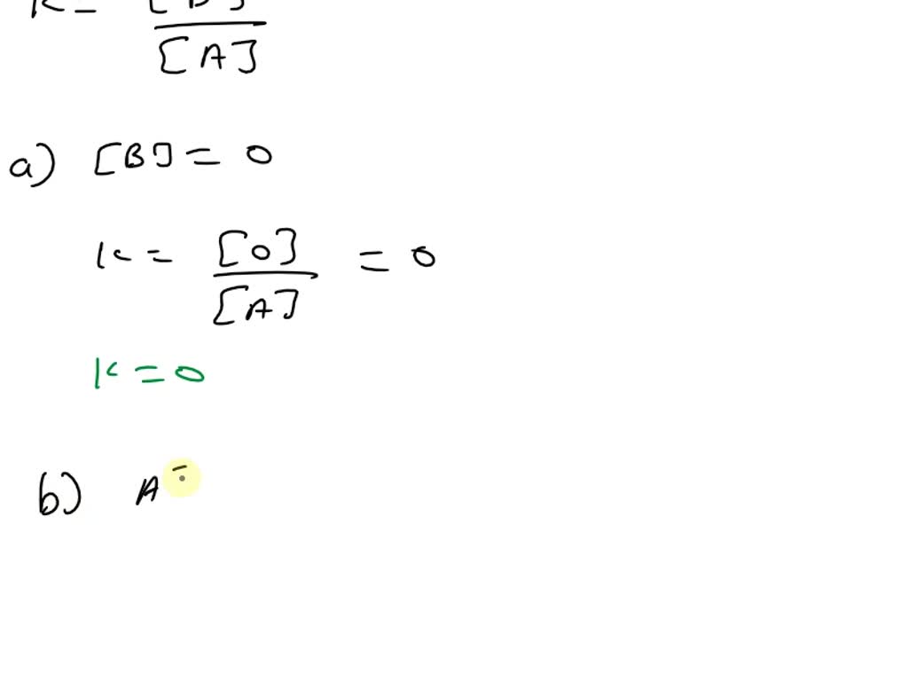 SOLVED: 8) In a reaction mixture containing only reactants, what is the value of Q? A)-1 B) 1 D ...