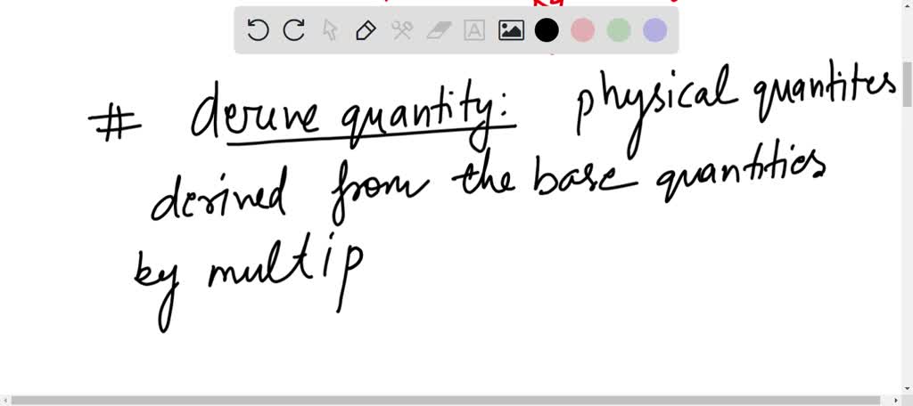 SOLVED: Write the differences between base and derived quantities in detail.