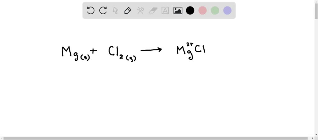 SOLVED: Write a balanced chemical equation based on the following description: solid magnesium ...