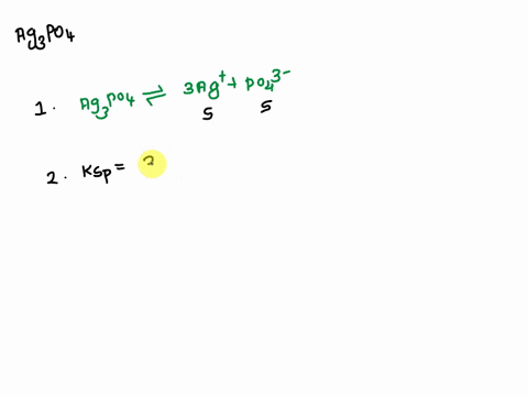 1 part a silver phosphate ag3po4 has a ksp of 1210 18...