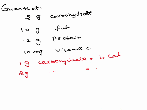Suppose you consumed a food that contained 7grams of...