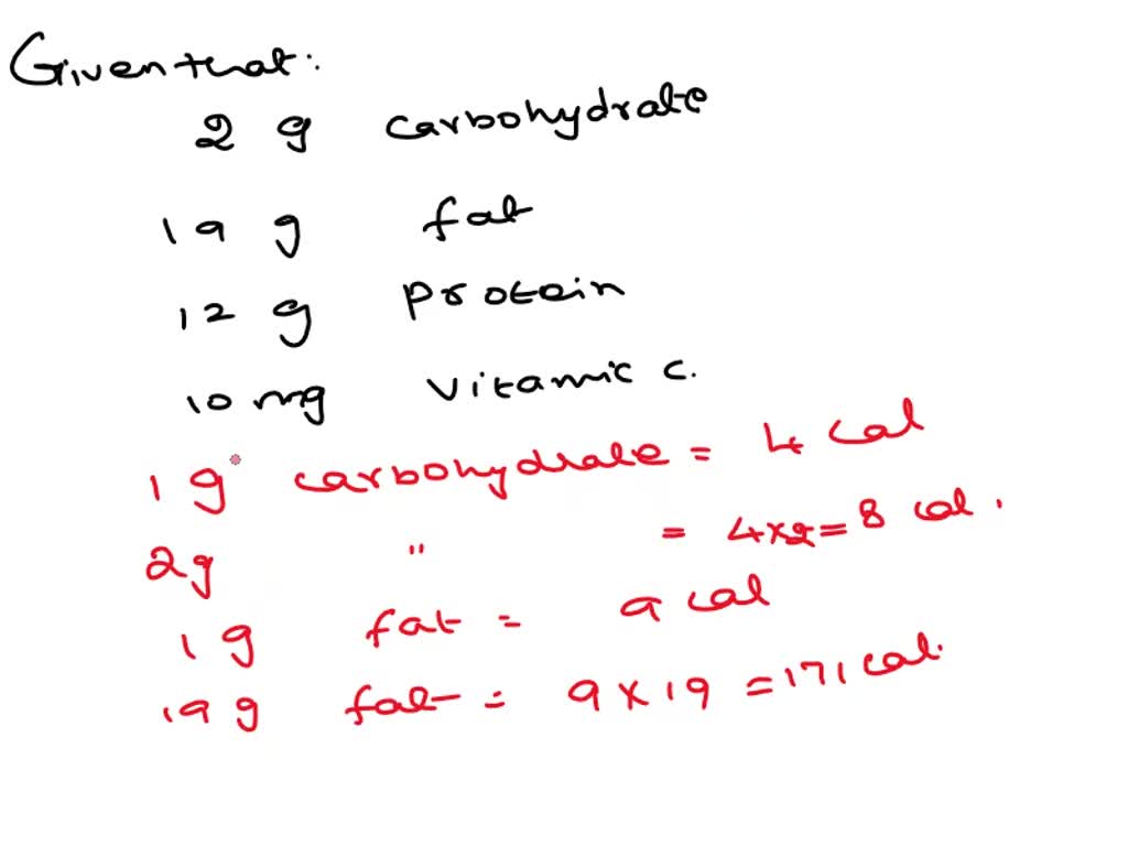 SOLVED: Suppose you consumed a food that contained 2 grams of ...