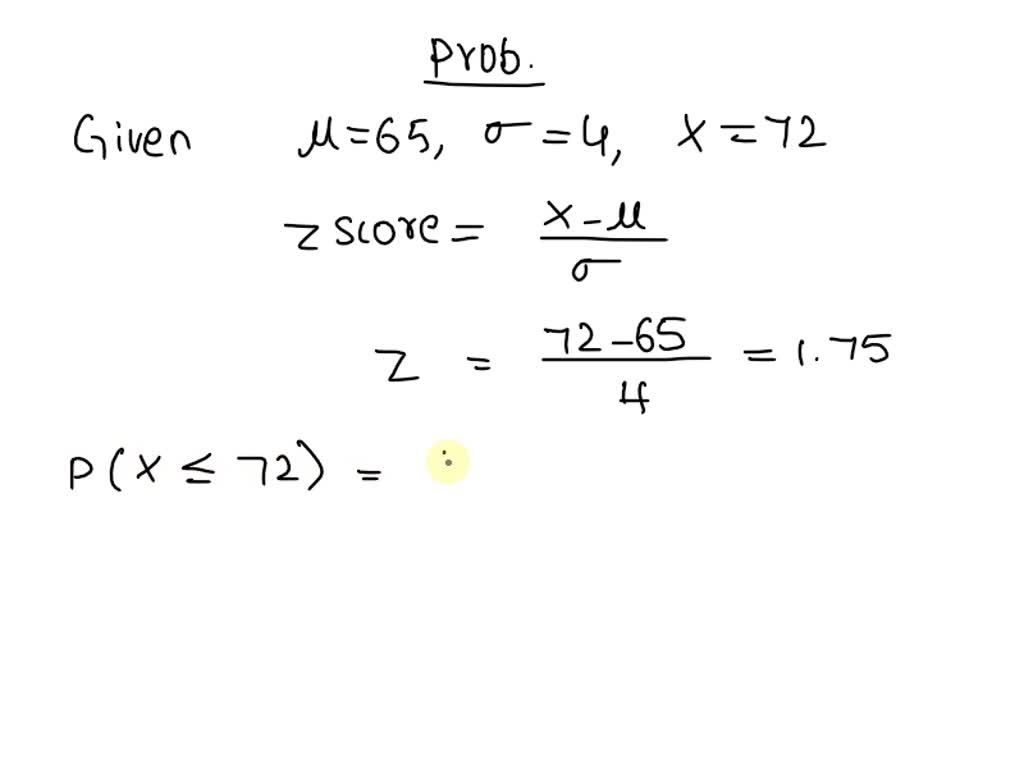 The nth percentile in a distribution is a number x such that n% of the ...