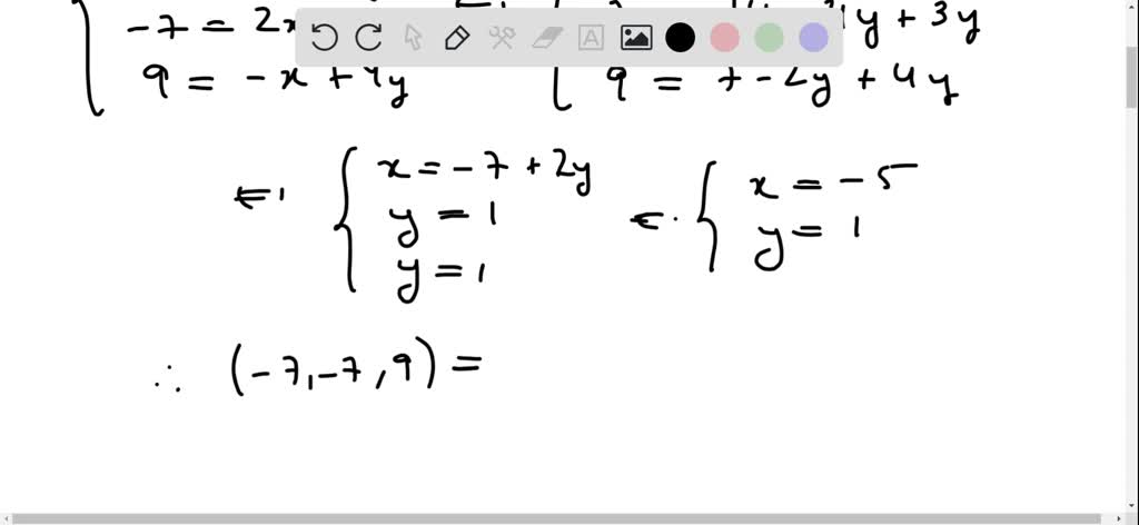 SOLVED: Problem 7. Is the vector [[9],[-3],[4]] a linear combination of ...