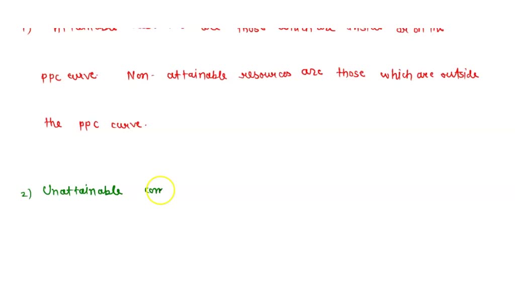 SOLVED: Distinguish between attainable and non attainable combination ...