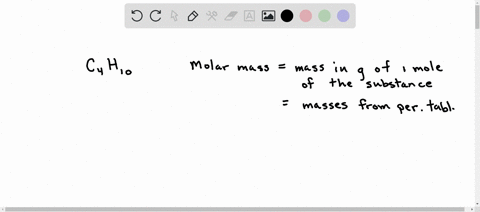 SOLVED: Butane has the formula C4H10. Calculate the theoretical ...