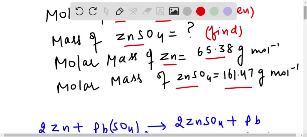 SOLVED: Consider the reaction Pb(SO4)2 + 2Zn —> 2ZnSO4 + Pb. If 0.278 ...