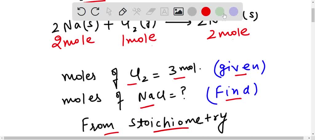 SOLVED: Give the following balanced equation, how many moles of NaCl ...
