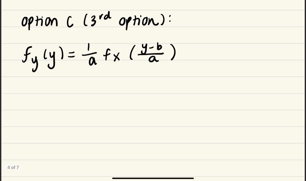 Solved Suppose X Is A Continuous Random Variable Let Ya Xb Where A ≠ 0 And B Are Constants