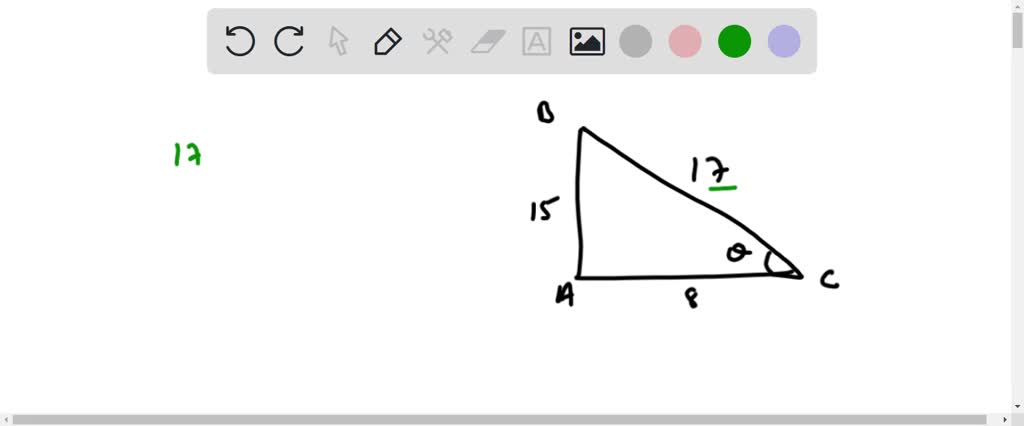SOLVED: 'Find the tangent ratio of angle Θ. Hint: Use the slash symbol ...