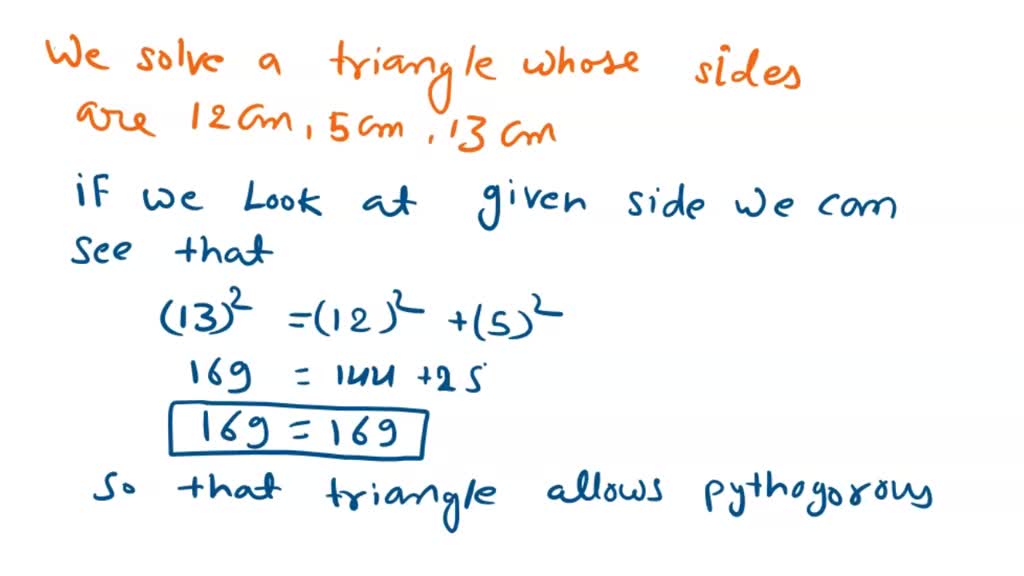 SOLVED: Find the area of a triangle whose side are 4.5cm, and 10cm and ...