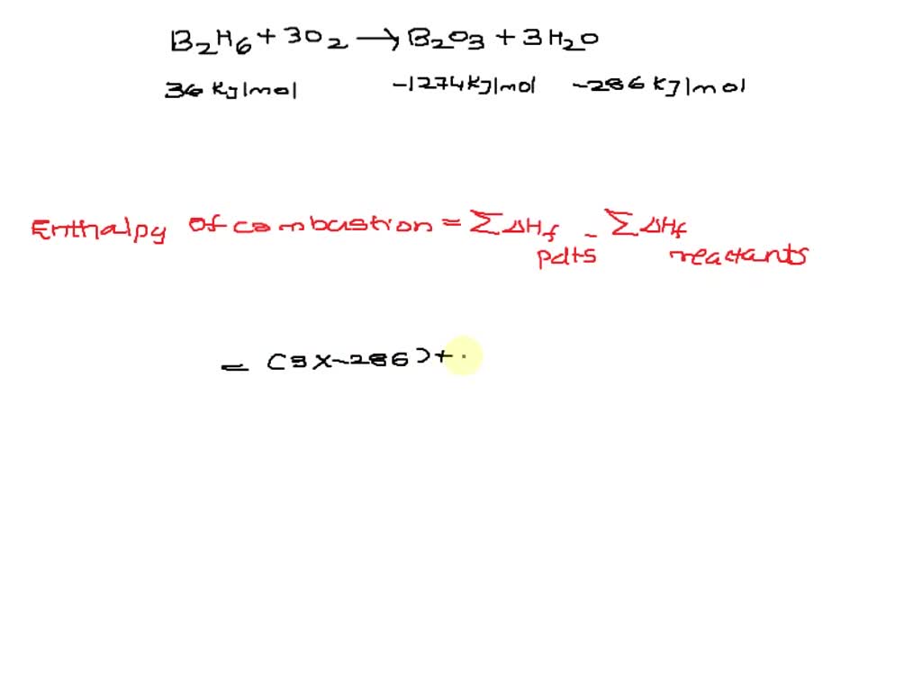 Solved The Compound Diborane B H Is Used As Rocket Fuel The
