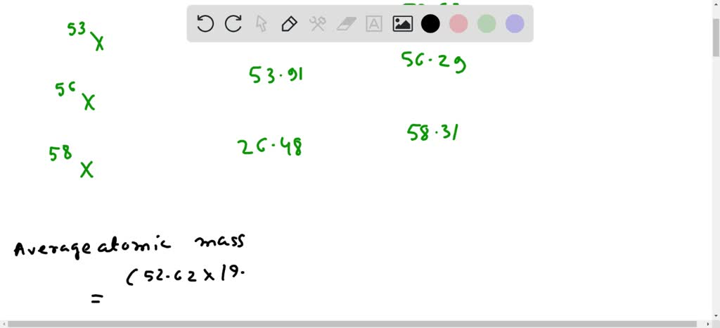 SOLVED: The element X has three naturally occurring isotopes. The ...