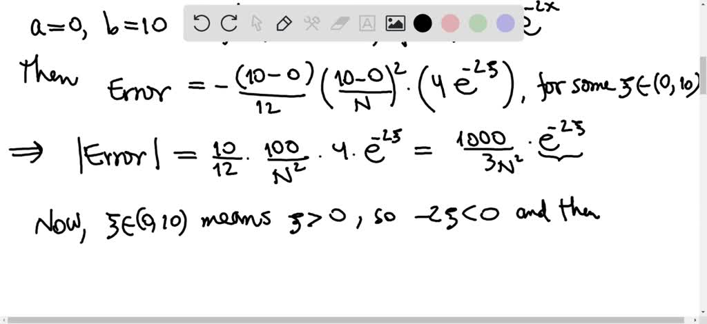 SOLVED: Use the Error Bound formula for the Trapezoidal Rule to ...