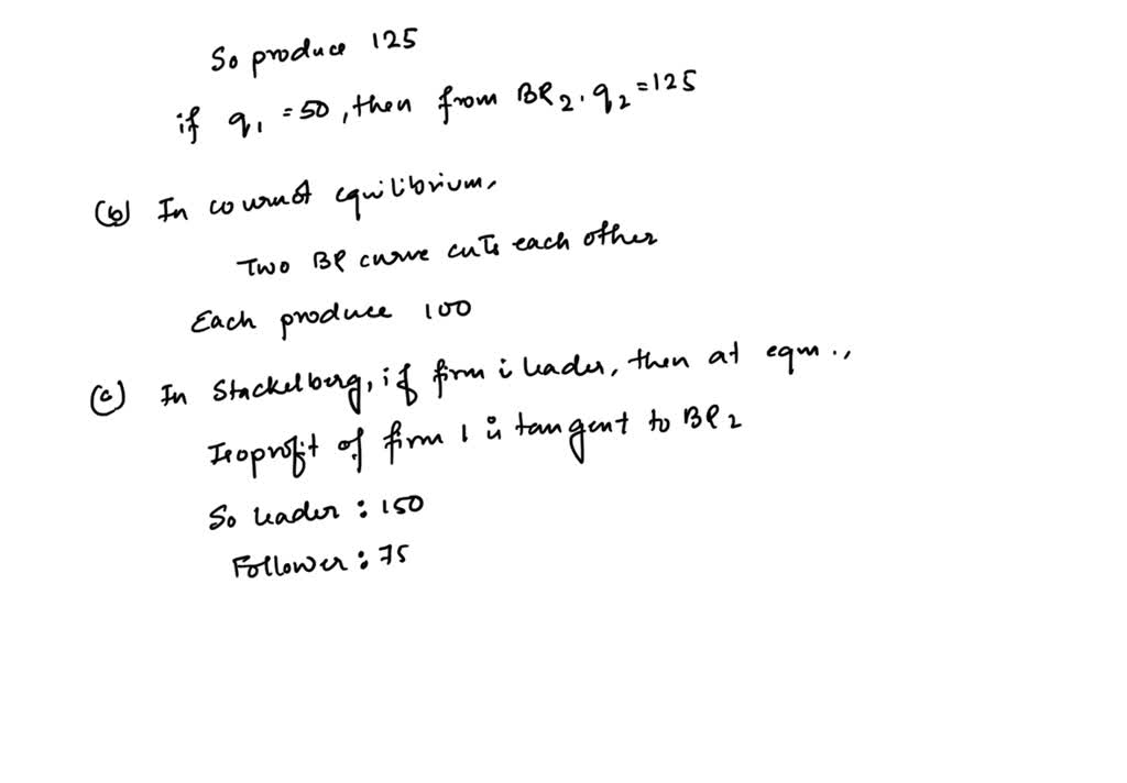 SOLVED: The diagram below illustrates the best response functions and ...