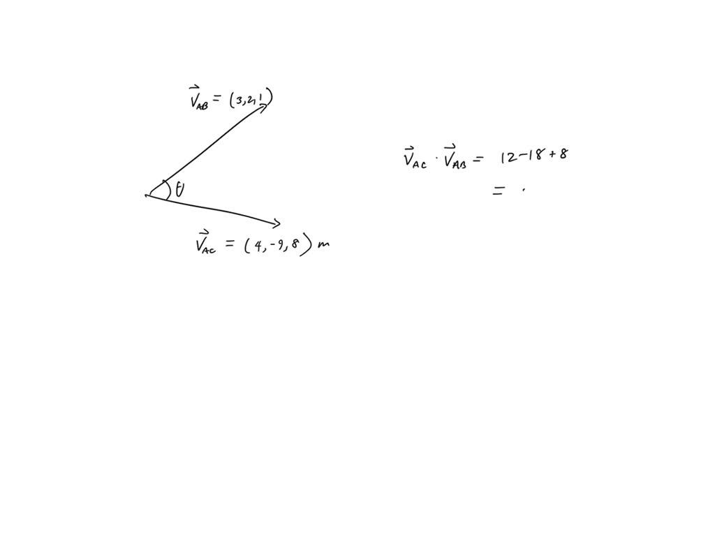 SOLVED: Two vectors intersect at point A and make an angle Î¸ as shown ...
