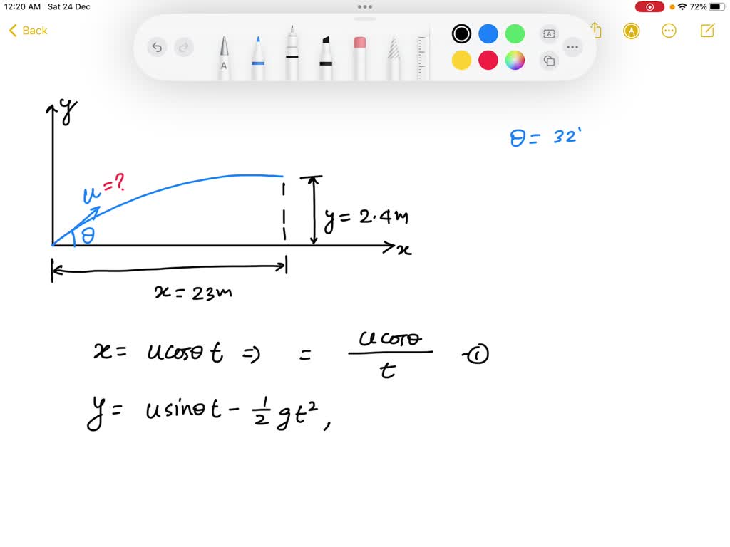 A soccer player takes a free kick from a spot that is 23 m from the ...