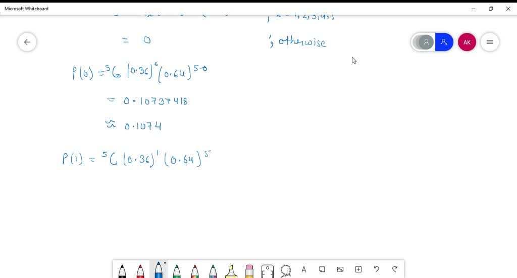 SOLVED: Construct a Binomial probability distribution table using n = 5 and p = 0.35. Next ...