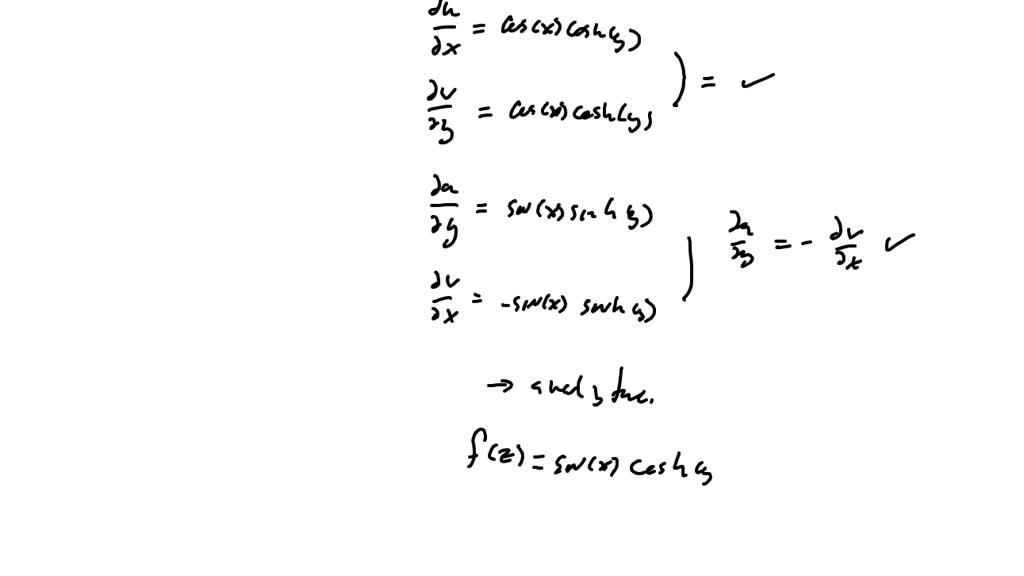 Solved Show That The Function F Z Sin X Cosh Y I Cos X Sinh Y Is Continuous As Well As