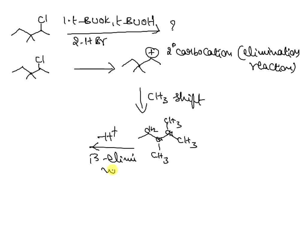 Predict and draw the major product of the following reaction: T-BuOH ...