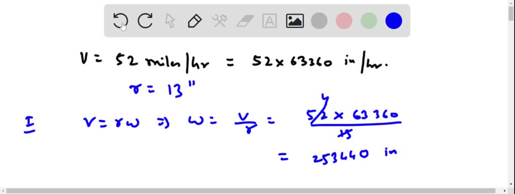 SOLVED: Suppose a car runs over a nail while driving at a speed of 52 ...