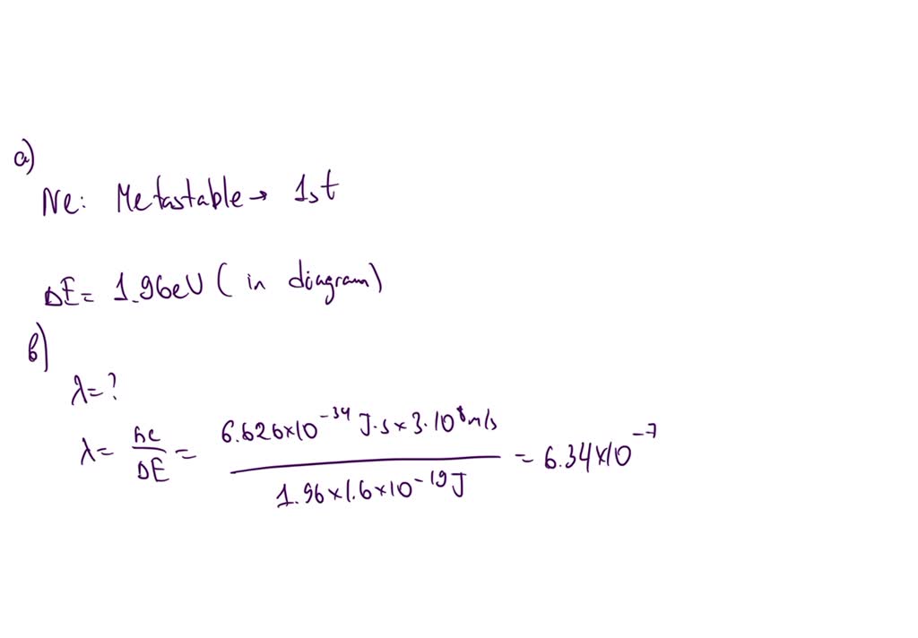 SOLVED: The figure shows the electron energy-level diagram during a collision between a helium ...
