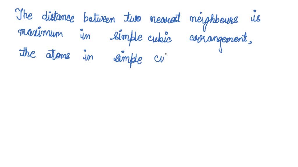 SOLVED: Q(4): Consider a simple cubic lattice. What is the coordination ...