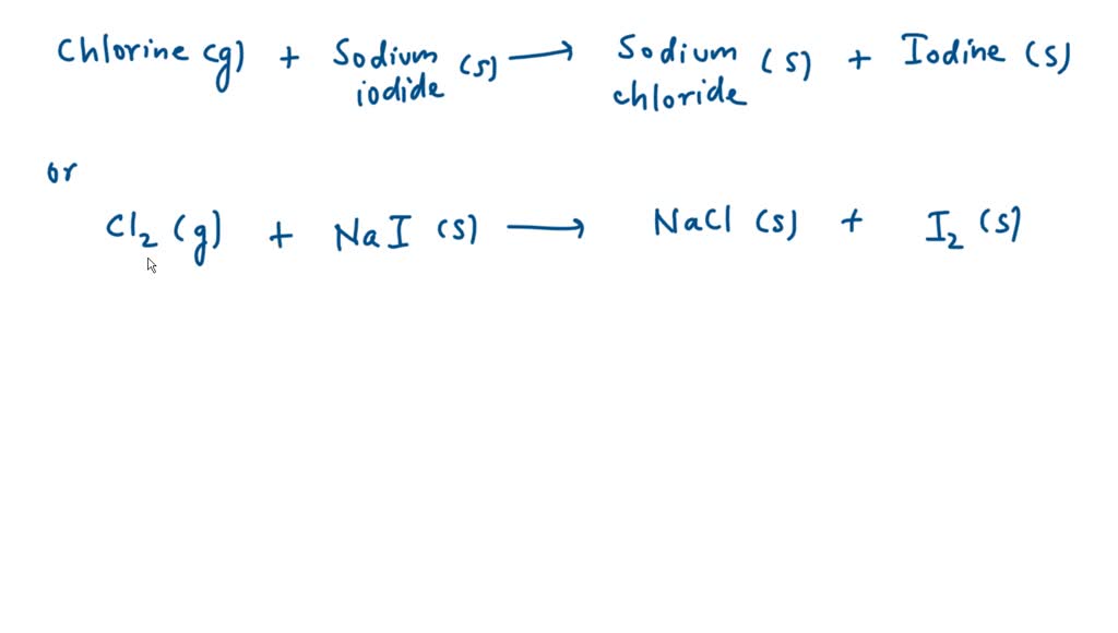 SOLVED: When the following molecular equation is balanced using the ...