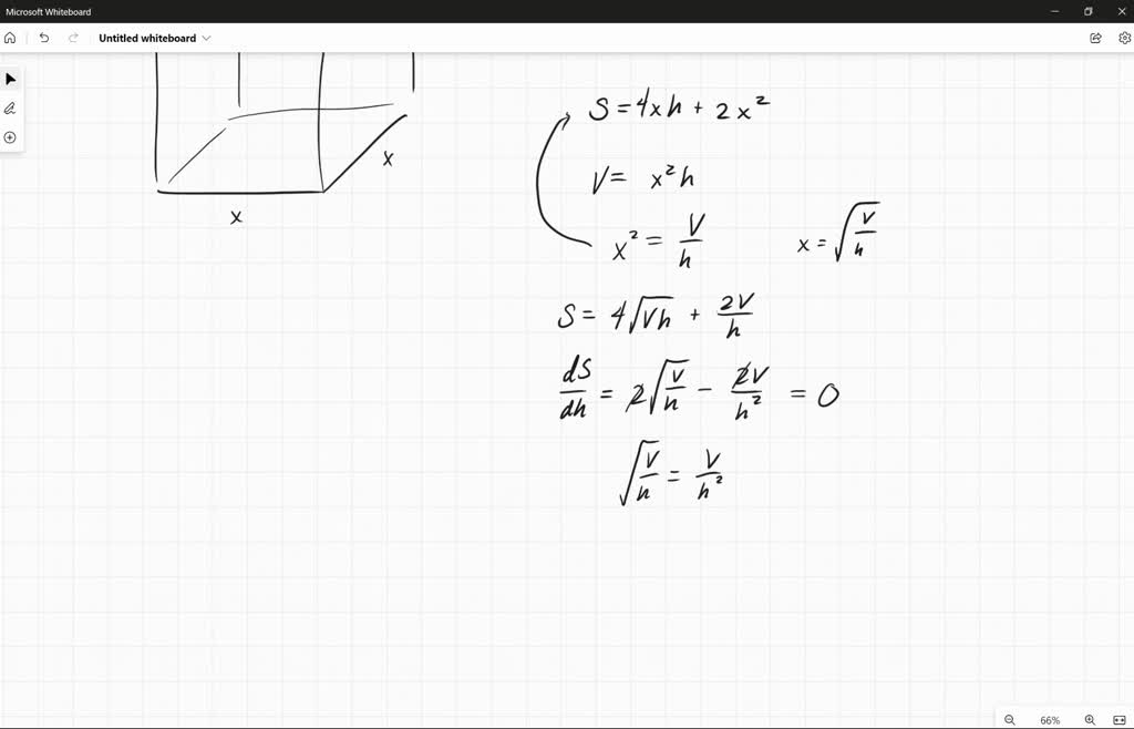 SOLVED: The figure below shows closed rectangular box with square base ...