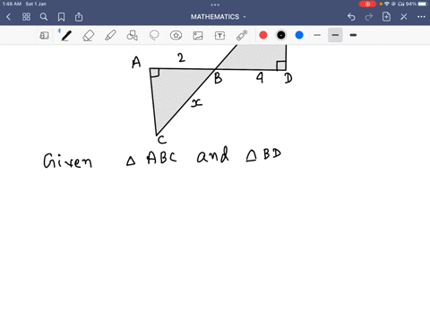 SOLVED: 'Find the length of x . Assume the triangles are similar.