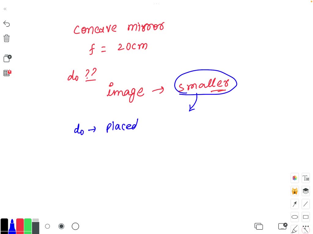 SOLVED Convex Mirror Has Focal Length Of 10 Cm At Which Object Distance Will An Image Smaller 