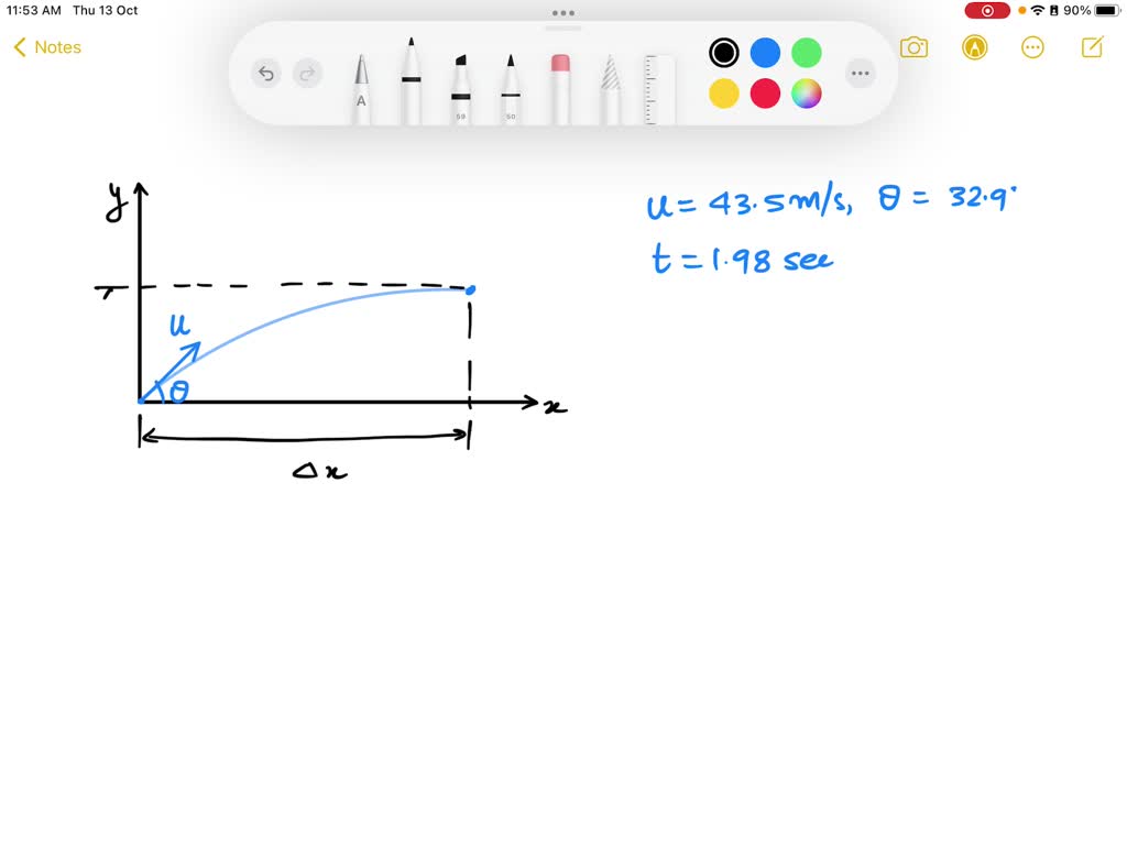 SOLVED: a projectile is launched at an angle of 19 degrees with the horizontal at an initial ...