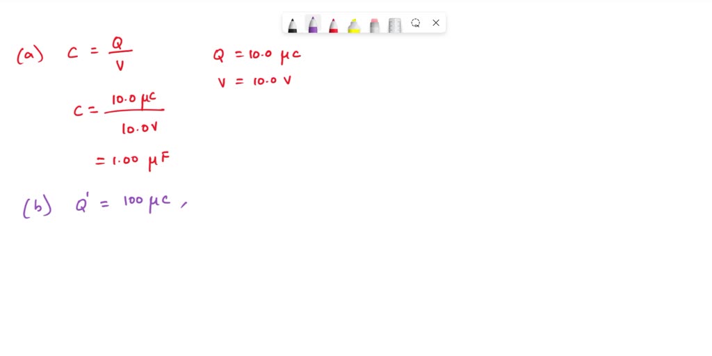 SOLVED: Two conductors having net charges of +10.0 Î¼C and -10.0 Î¼C have a potential difference ...
