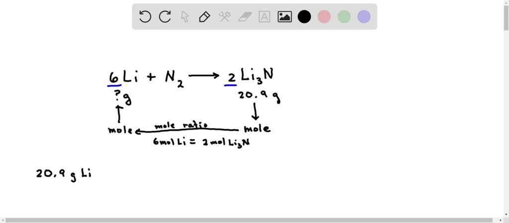 SOLVED: How many grams of Li,N is formed from following reaction ...