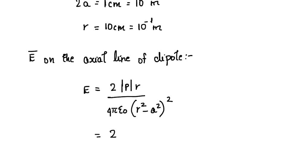 SOLVED: two charges each of 1 microcoulomb but opposite in sign are 1 ...