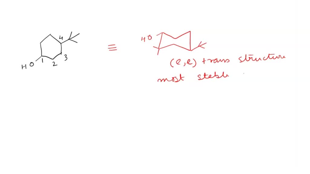 SOLVED: Draw the lowest energy (more stable) conformation of the ...